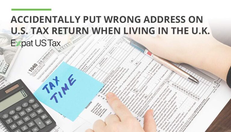 Accidentally put wrong address on tax return (Guidelines)